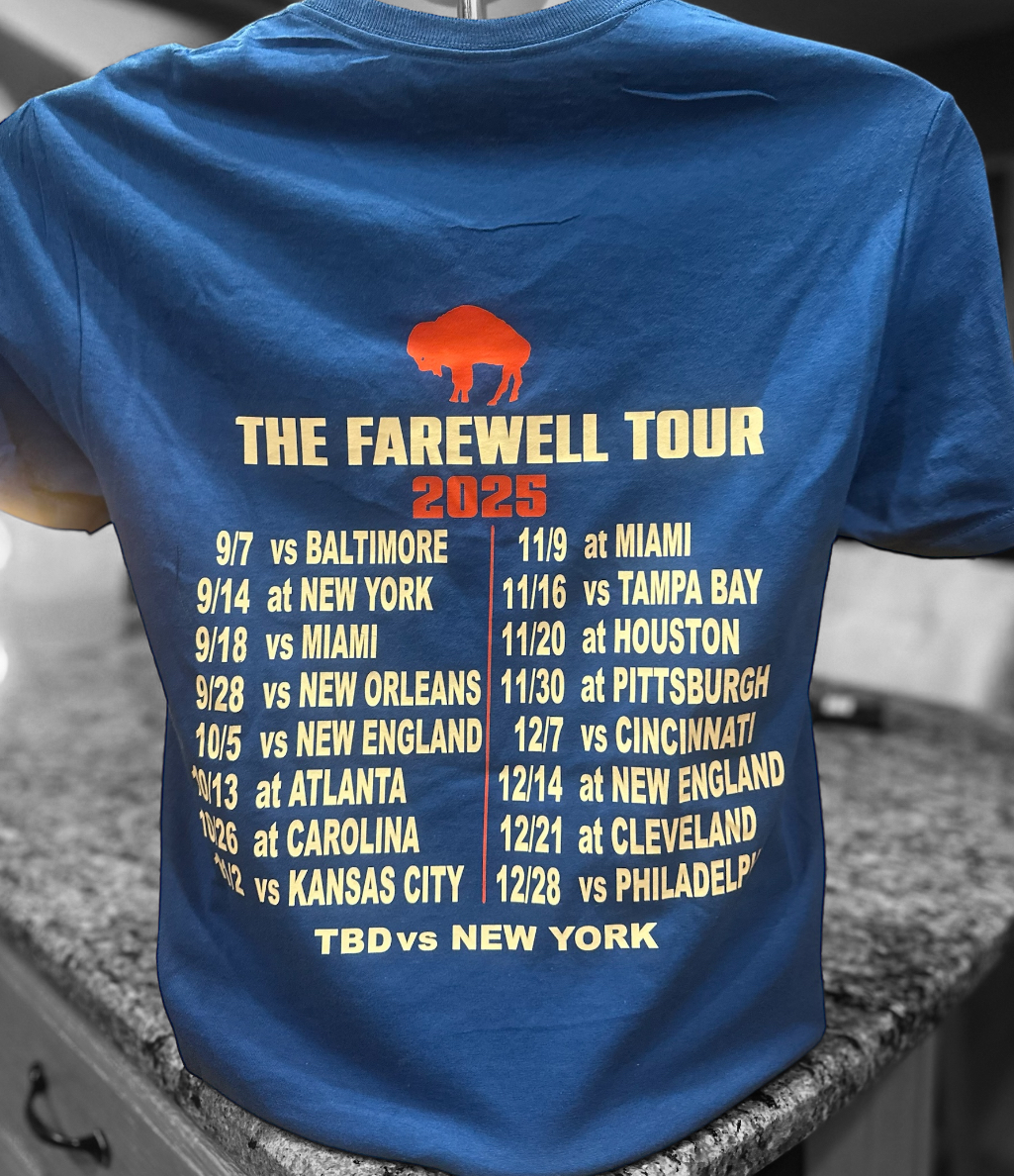 "Highmark Stadium Farewell Tour," unisex crewneck T-Shirt