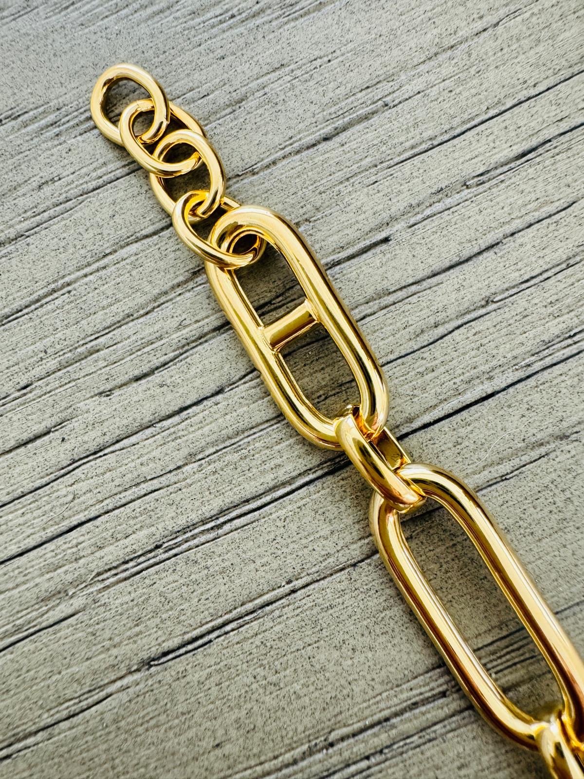 Italian Elongated Status Link Bracelet