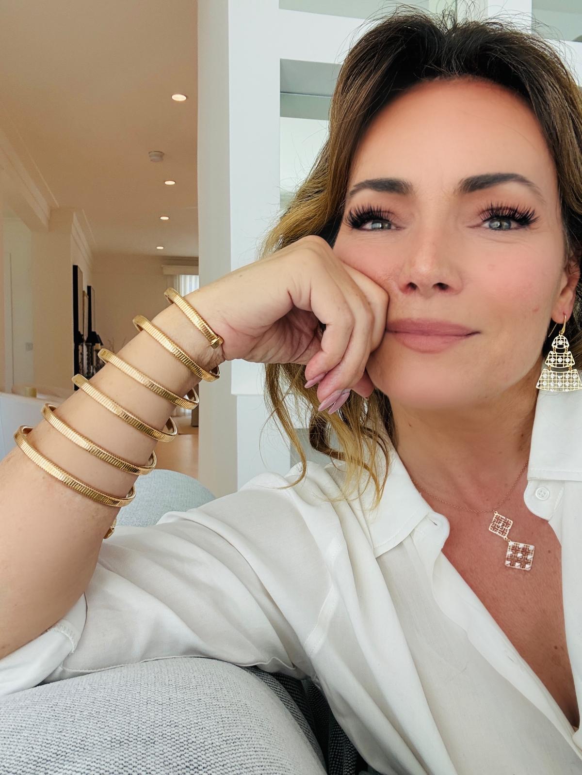Italian Wrapped Coil Bold Bracelet